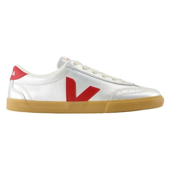 Veja | Shoes | Volley Sneakers Veja Leather Silver | Poshmark